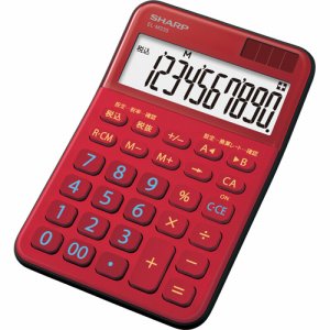 SHARP EL-772J-X エルシーメイト電卓 12桁 ミニナイスサイズ｜オフィネット