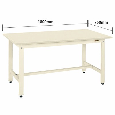 SVM-1560-II 山金工業 ワークテーブル 800シリーズ 固定式 幅1500 奥行600 メラミン天板 アイボリーの通販｜法人オフィス家具のオフィネット